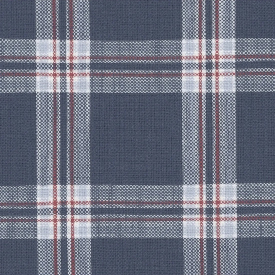Bridge Blue Check Fabric – The Fabric of Society