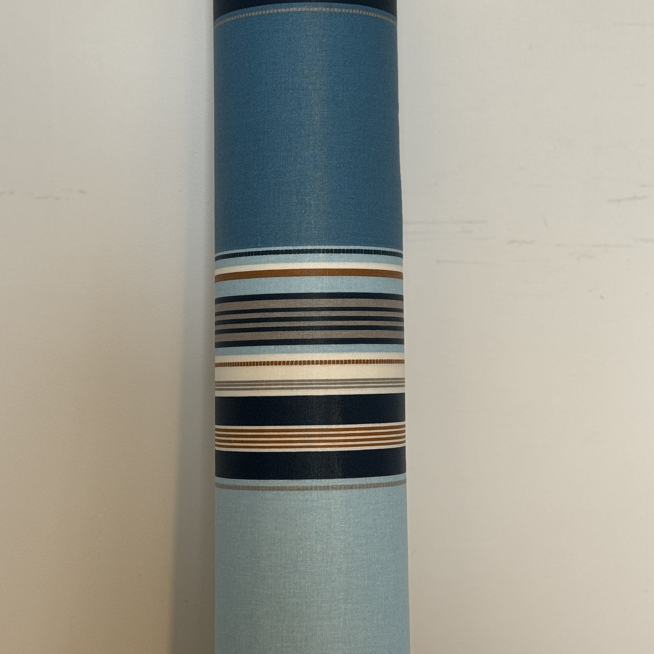 Enduite Med Stripe Blue Oilcloth – The Fabric of Society